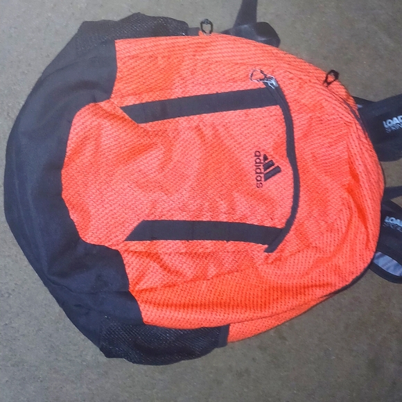 adidas | Bags | Adidas Orange Backpack | Poshmark